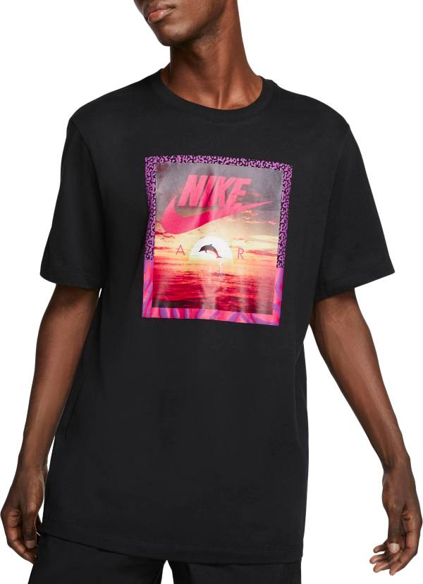 ナイキ メンズ Nike Men's Sportswear Aqua Photo Short Sleeve T-Shirt 半袖 BLACK