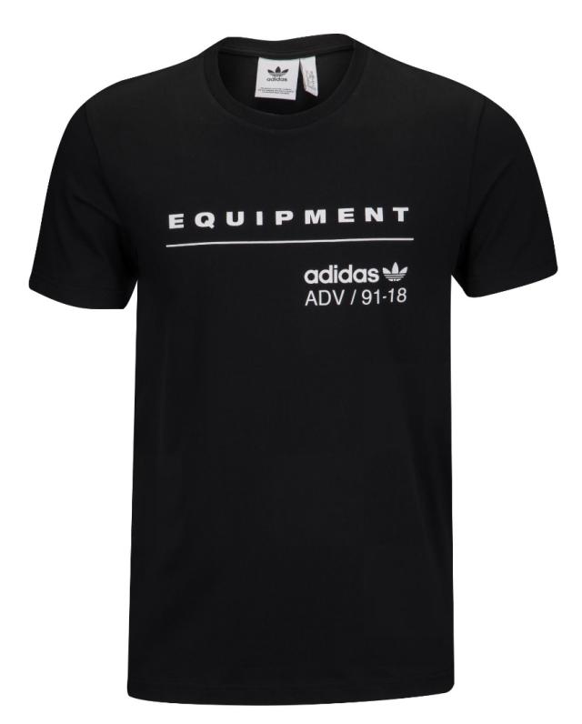 アディダス オリジナルス メンズ adidas Originals EQT Classic S/S T-Shirt Tシャツ Black/White