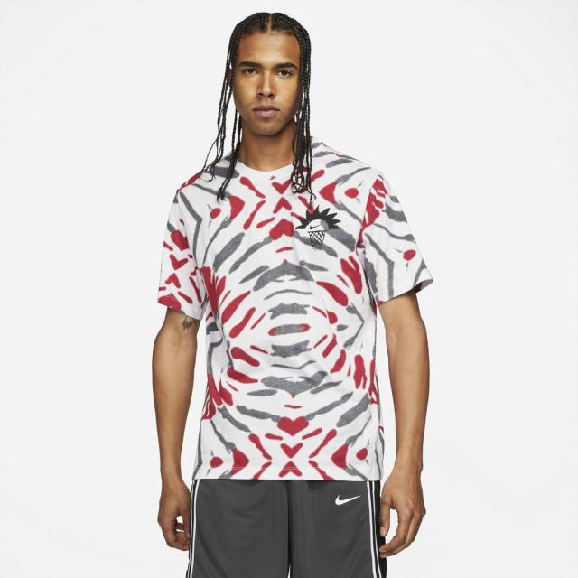 ナイキ メンズ Tシャツ Nike Tie Dye Festival Tee - Black/Gym Red