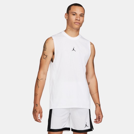 ジョーダン メンズ タンクトップ Jordan Dri-FIT Sport Sleeveless Top - White/Black