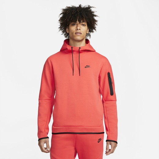 ナイキ メンズ パーカー Nike Tech Fleece Pullover Hoodie - Orange/Black
