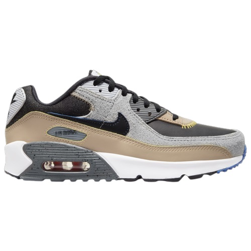 ナイキ キッズ スニーカー Nike Air Max 90 GS - Grey/Black/Orange
