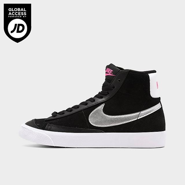 ナイキ ウィメンズ ブレイザー Nike Blazer Mid Vintage 77 スニーカー Black/Silver