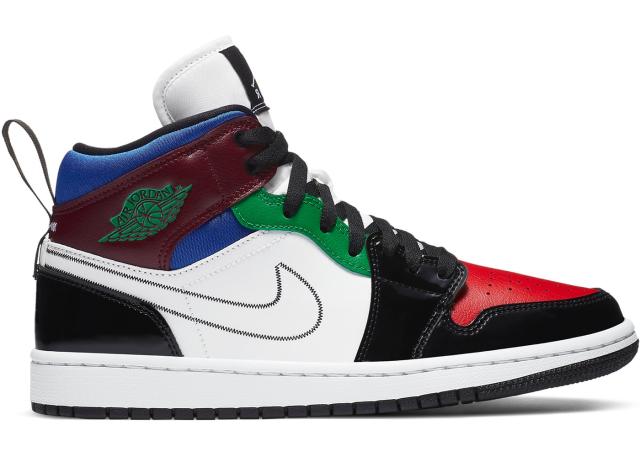 ジョーダン レディース レトロ１ Jordan Retro 1 Mid SE Premium スニーカー Black/University Red/Hyper /White