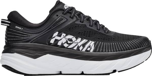 ホカオネオネ メンズ ランニングシューズ HOKA ONE ONE Men's Bondi 7 Running Shoes - Black/White
