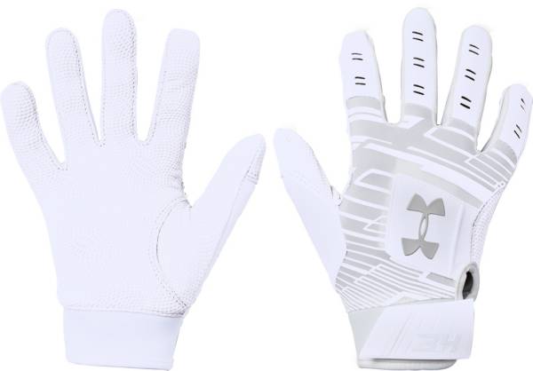 アンダーアーマー キッズ バッティンググローブ Under Armour Youth Harper Hustle Batting Gloves - White