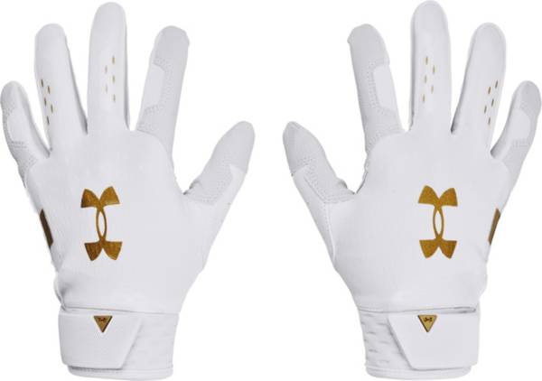 アンダーアーマー キッズ バッティンググローブ Under Armour Youth Harper Hustle 21 Batting Gloves - White