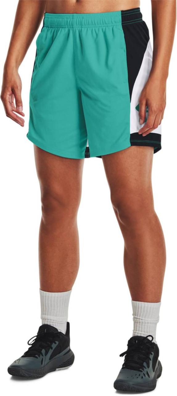 アンダーアーマー レディース バスパン Under Armour Women's Baseline 6.75'' Basketball Shorts - Neptune/Black