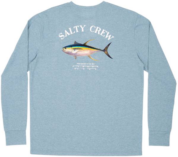 ソルティークルー メンズ Tシャツ 長袖 ロンT Salty Crew Men's Ahi Mount Tech Long Sleeve T-Shirt - HARBOR BLUE