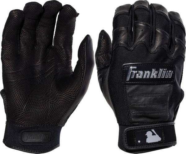 フランクリン メンズ バッティンググローブ Franklin Adult COLDMAX Outdoor Baseball Gloves - Black