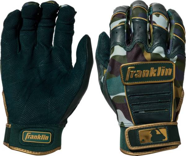 フランクリン キッズ バッティンググローブ Franklin Youth CFX Pro Chrome Memorial Day Batting Gloves - Green/Gold