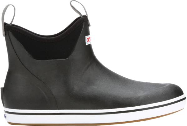 エクストラタフ メンズ レインブーツ XTRATUF Men's 6'' Ankle Waterproof Deck Boots - Brown