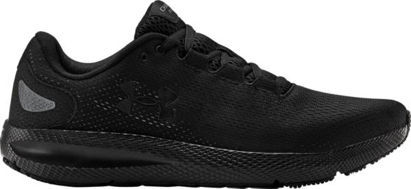アンダーアーマー メンズ ランニングシューズ Under Armour Men's Charged Pursuit 2 Running Shoes - Black/Black
