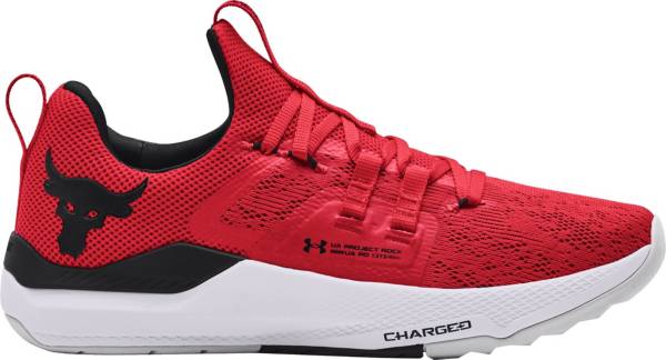 アンダーアーマー メンズ トレーニングシューズ Under Armour Men's Project Rock BSR Training Shoes - Red/White/Black