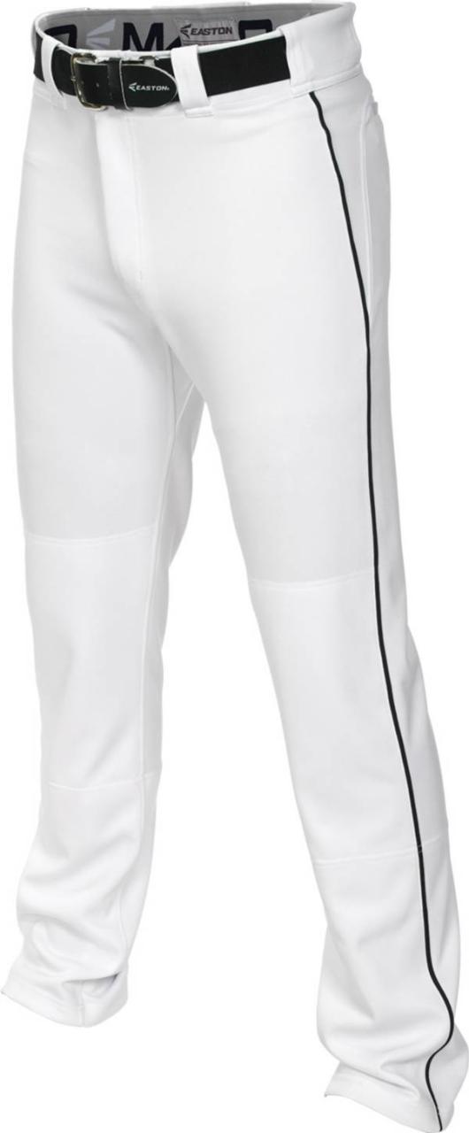 イーストン メンズ 野球 パンツ Easton Men's Mako 2 Piped Baseball Pants - White/Black