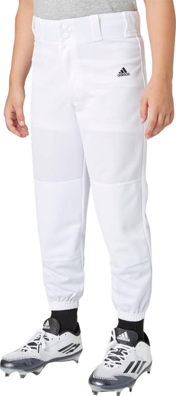 アディダス キッズ 野球 パンツ adidas Boys' Triple Stripe Traditional Baseball Pants - White