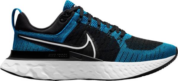 ナイキ メンズ ランニングシューズ Nike Men's React Infinity Run Flyknit 2 Running Shoes　- Black/Blue