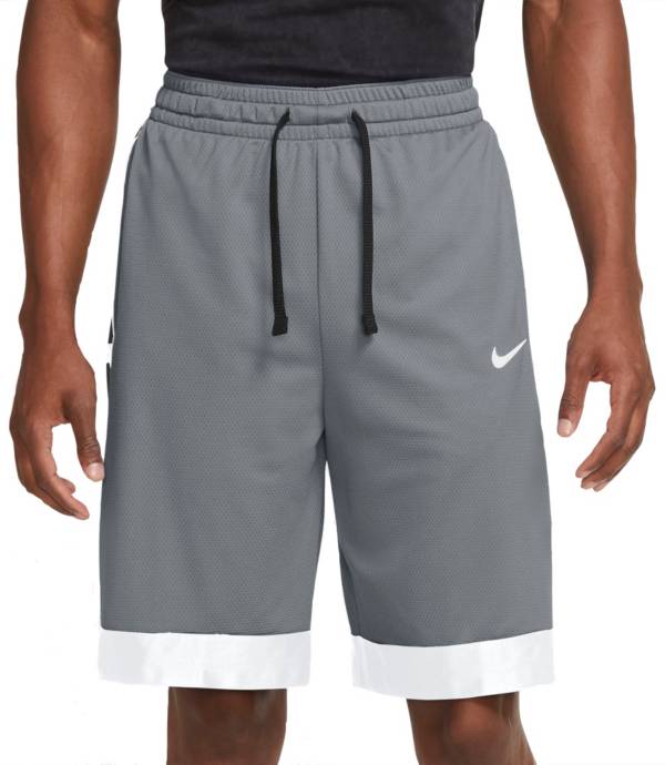 ナイキ メンズ バスケットボール ショートパンツ Nike Men's Dri-FIT Elite Stripe Basketball Shorts - Cool Grey