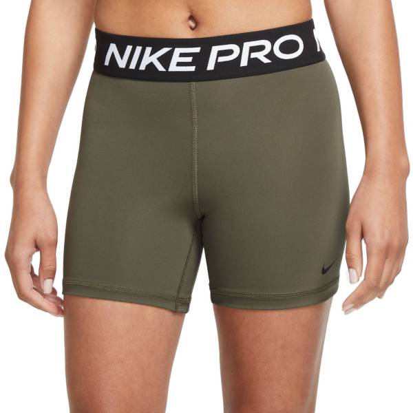 ナイキ レディース トレーニングショーツ Nike Women's Pro 365 5” Shorts - Medium Olive