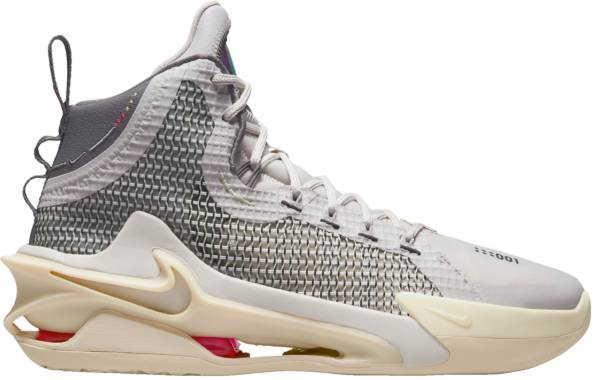 ナイキ メンズ バッシュ Nike Air Zoom G.T. Jump Basketball Shoes - Dark Grey/Yellow/Pink