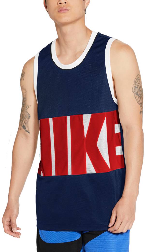 ナイキ メンズ タンクトップ Nike Men's Dri-FIT Basketball Jersey - Midnight Navy