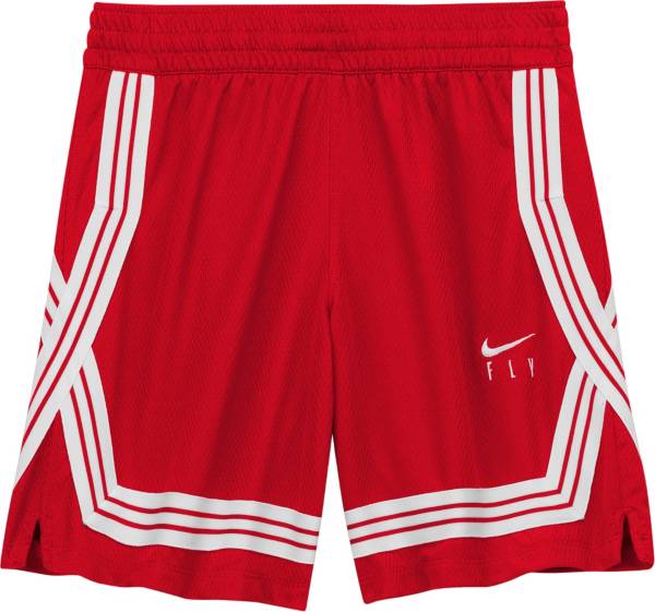 ナイキ キッズ ショートパンツ Nike Girls' Fly Crossover Training Shorts - University Red