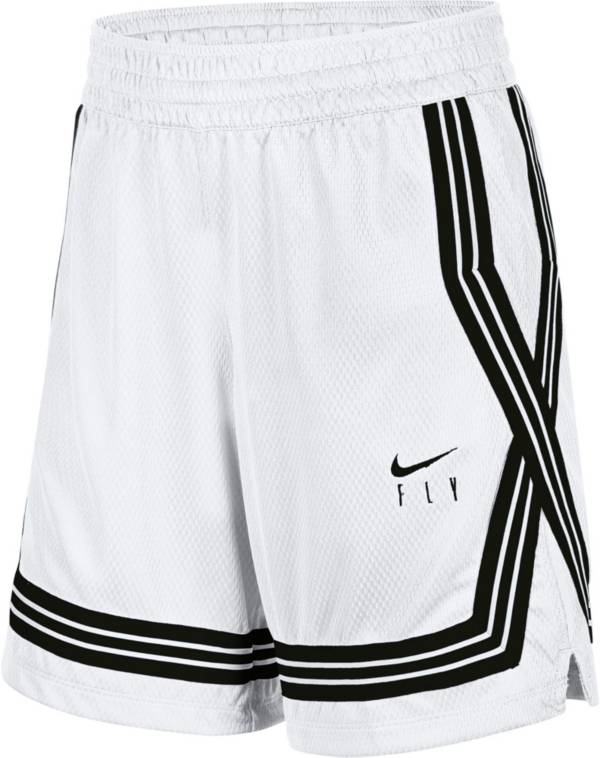 ナイキ キッズ ショートパンツ Nike Girls' Fly Crossover Training Shorts - White