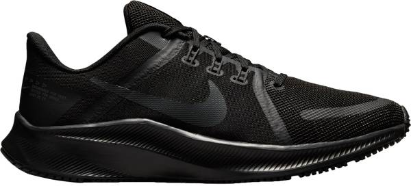 ナイキ メンズ ランニングシューズ Nike Men's Quest 4 Running Shoes - Black/Grey