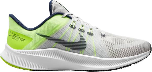ナイキ メンズ ランニングシューズ Nike Men's Quest 4 Running Shoes - White/Volt