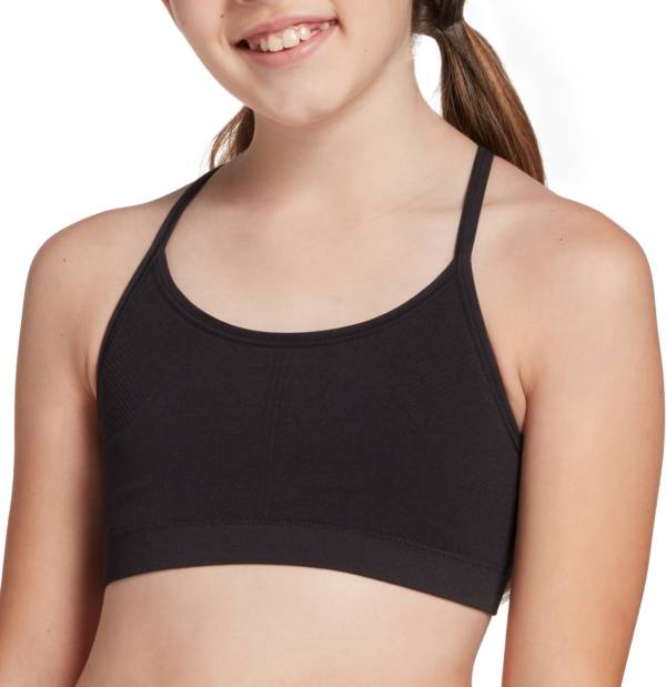 ディックス キッズ スポーツブラ DSG Girls' Seamless Sports Bra - Pure Black