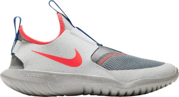 ナイキ キッズ/レディース ランニングシューズ Nike Kids' Grade School Flex Runner Running Shoes - Grey/Crimson