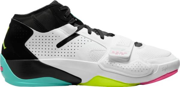 ジョーダン メンズ バッシュ Jordan Zion 2 Basketball Shoes - White/Volt/Black