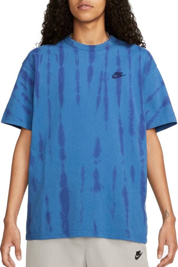 ナイキ メンズ Tシャツ 半袖 Nike Sportswear Premium Essentials Men's Tie-Dyed T-Shirt - Dk Marina Blue