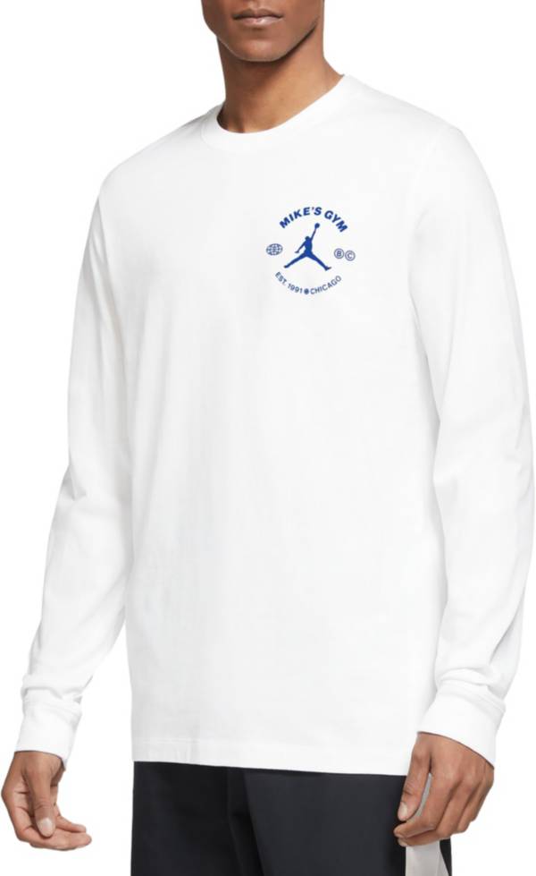 ジョーダン メンズ Tシャツ 長袖 ロンT Jordan Men's Dri-FIT Sport Breakfast Club Graphic Long Sleeve Shirt - White