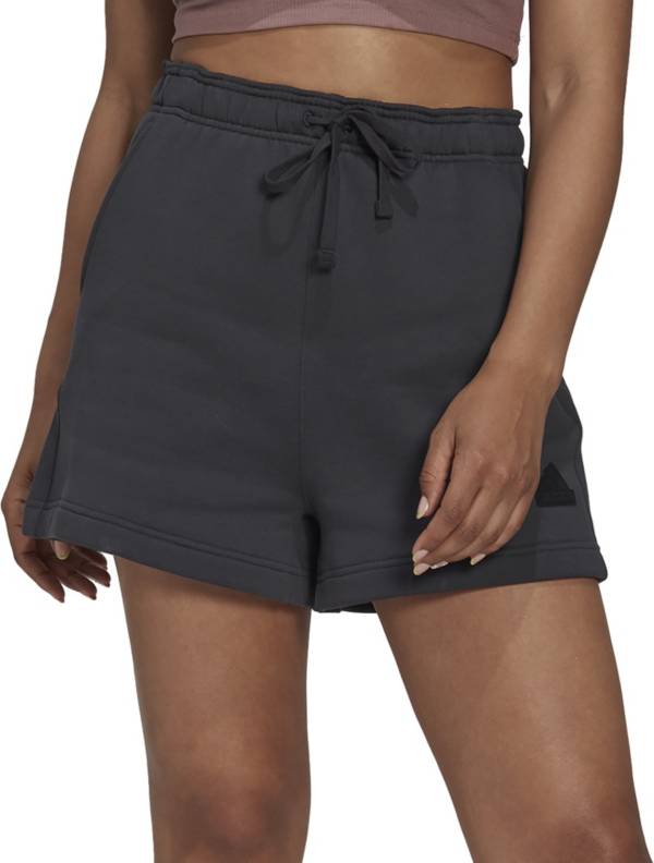 アディダス レディース ハーフパンツ adidas Women's New Sportswear Fleece Shorts - Carbon