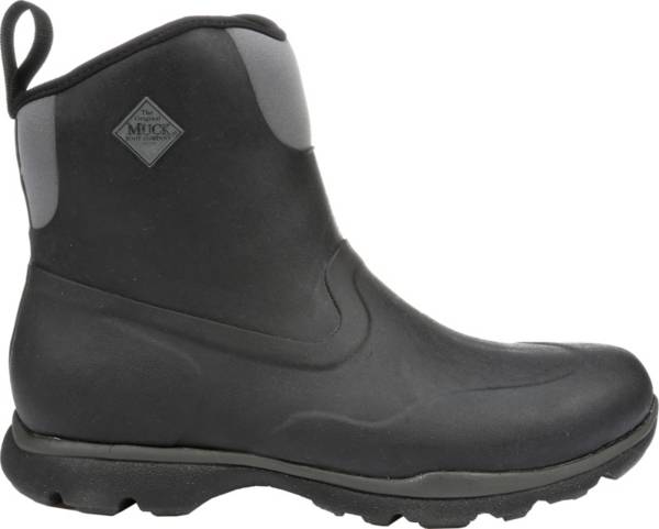 マックブーツ メンズ ハンティングブーツ Muck Boots Men's Excursion Pro Mid Waterproof Rubber Hunting Boots - Black/Gunl