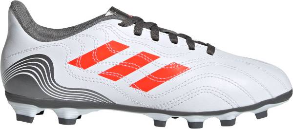 アディダス キッズ ジュニア サッカー スパイク adidas Kids' Copa Sense .4 FXG Soccer Cleats - White/Red 白 ホワイト