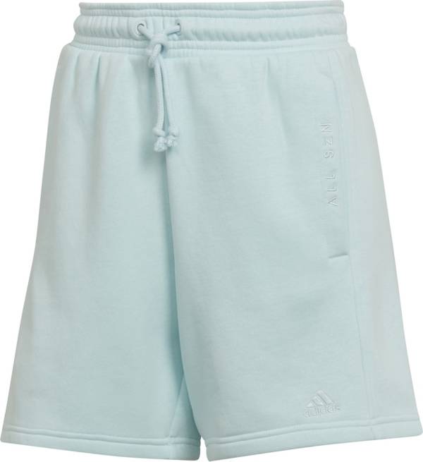 アディダス レディース ハーフパンツ adidas Women's Sportswear ALL SZN Fleece Shorts - Almost Blue