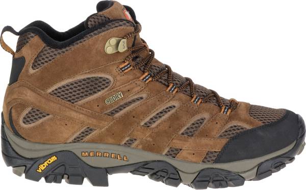 メレル メンズ ハイキングブーツ Merrell Men's Moab 2 Mid Waterproof Hiking Boots - Earth