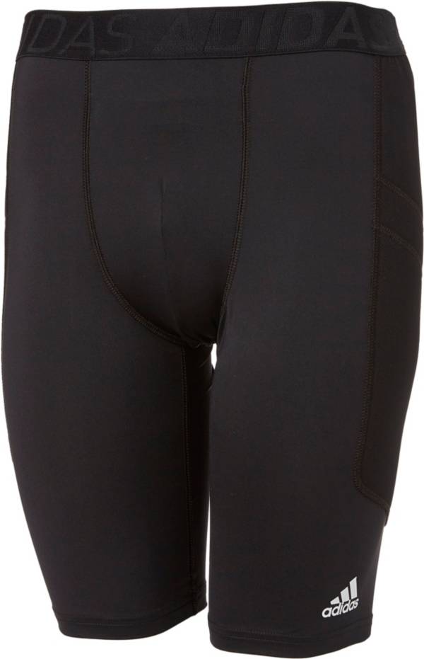 アディダス メンズ 野球 パワータイツ adidas Men's Triple Stripe Sliding Shorts - Black