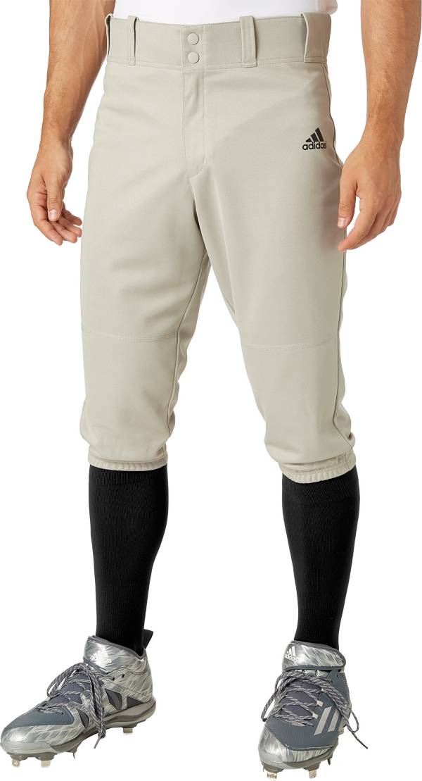 アディダス メンズ 野球 パンツ adidas Men's Triple Stripe Knicker Baseball Pants - Grey Baseball