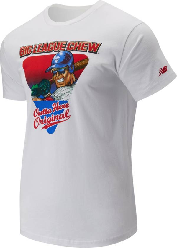 ニューバランス メンズ 野球 Tシャツ New Balance Big League Chew Men's Graphic T-Shirt - White
