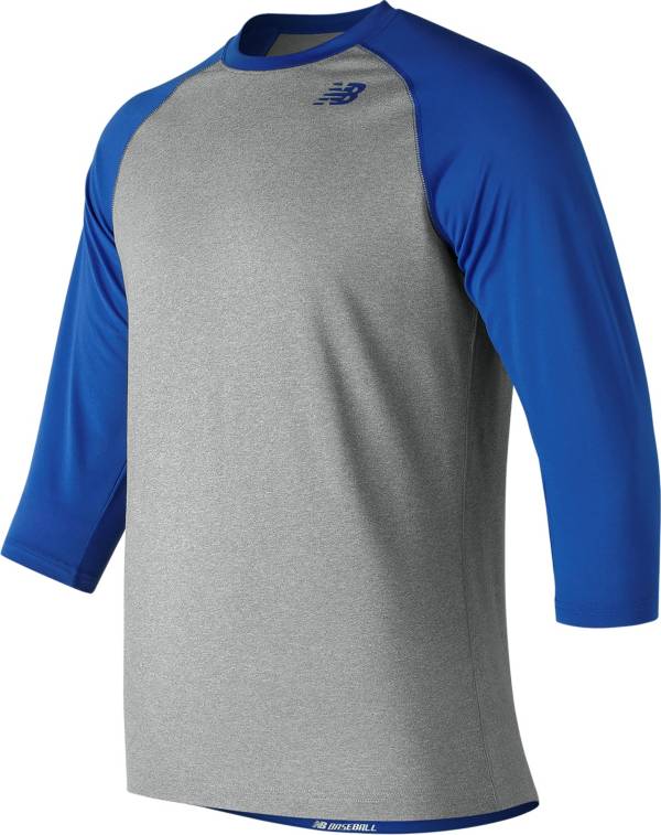 ニューバランス メンズ 野球 Tシャツ New Balance Men's 3/4 Sleeve Baseball Shirt - 
