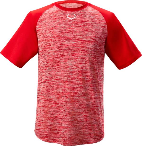 エボーシールド メンズ 野球 Tシャツ EvoShield Men's E304 Performance Pullover Tech Tee - Scarlet
