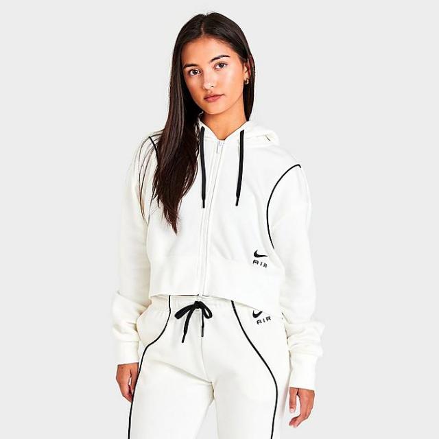 ナイキ レディース パーカー Women's Nike Air Shine Full-Zip Fleece Hoodie - White/Black