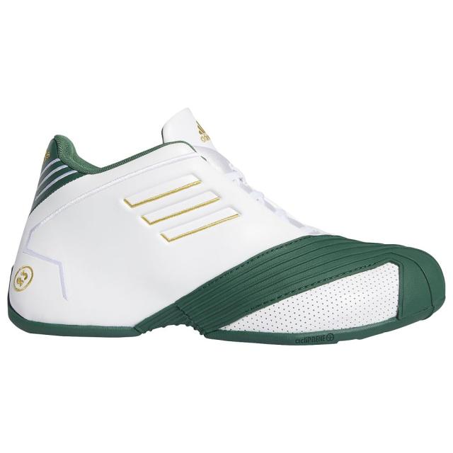 アディダス メンズ バッシュ adidas TMac 1 - White/Gold llic Gold/Team Dark Green