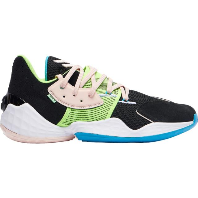 アディダス メンズ ハーデンボリューム４ adidas Harden Vol. 4  バッシュ Black/Pink Tint/Signal Green