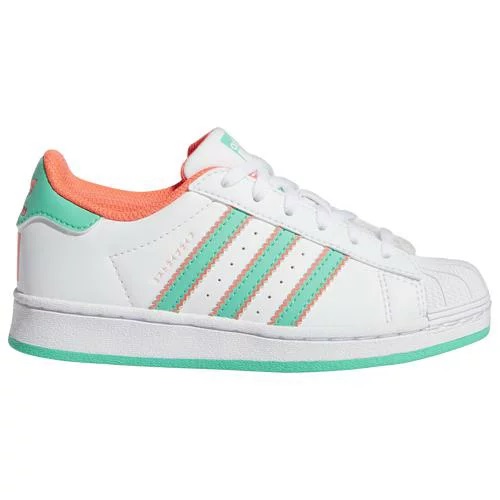 アディダス キッズ ジュニア スニーカー adidas Originals Superstar PS - White/Green