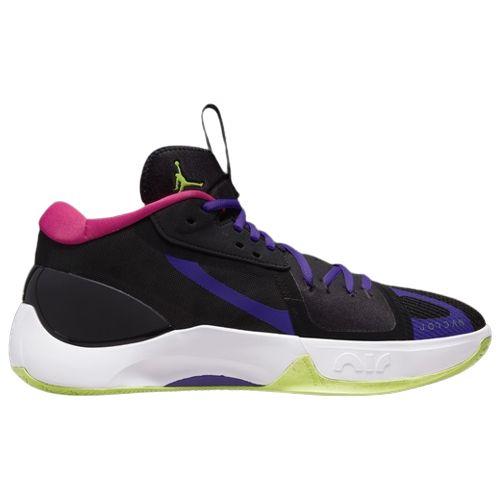 ジョーダン メンズ バッシュ Jordan Zoom Separate - Black/Volt/Electro Purple