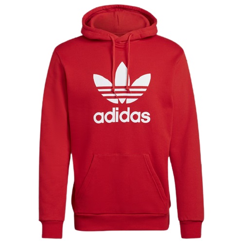 アディダス メンズ パーカー adidas Originals Trefoil Hoodie Red/White